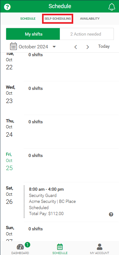 Wyrker Help: Scheduling Yourself for a Shift - Wyrk